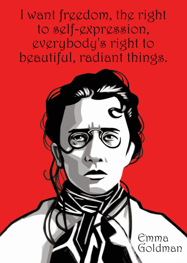 Poster - Emma Goldman - I Want Freedom